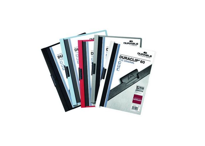DURABLE 6MM DURACLIP FILE A4 ASSORTED (PACK OF 25 FILES) 2209/00